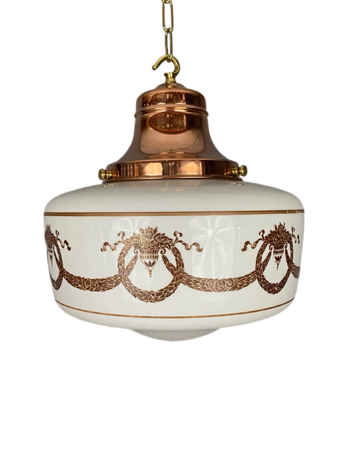 White Glass Art Deco Chapel Light | Ashby Lighting