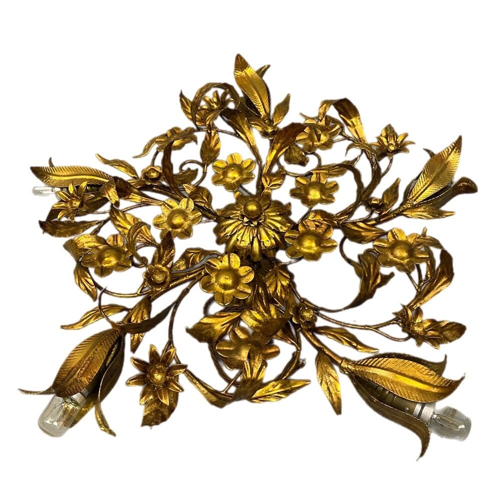 Mid Century Italian Gilt Tole Light | Ashby Lighting