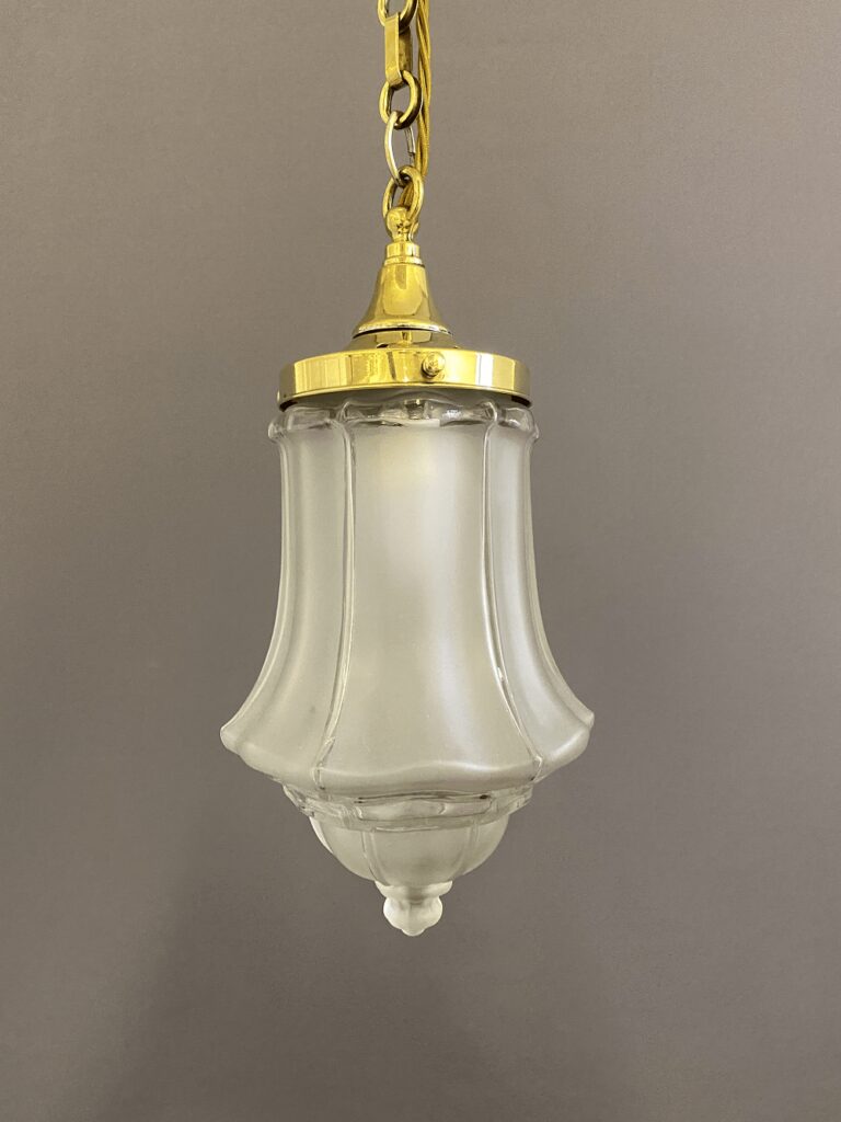 Frosted Glass Pendant Light (21709) SOLD | Ashby Lighting