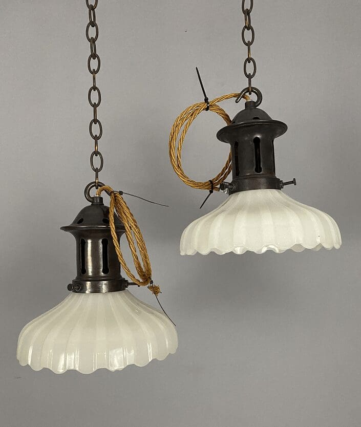 Small Moonstone Coolie Pendant Light (18148) | Ashby Lighting