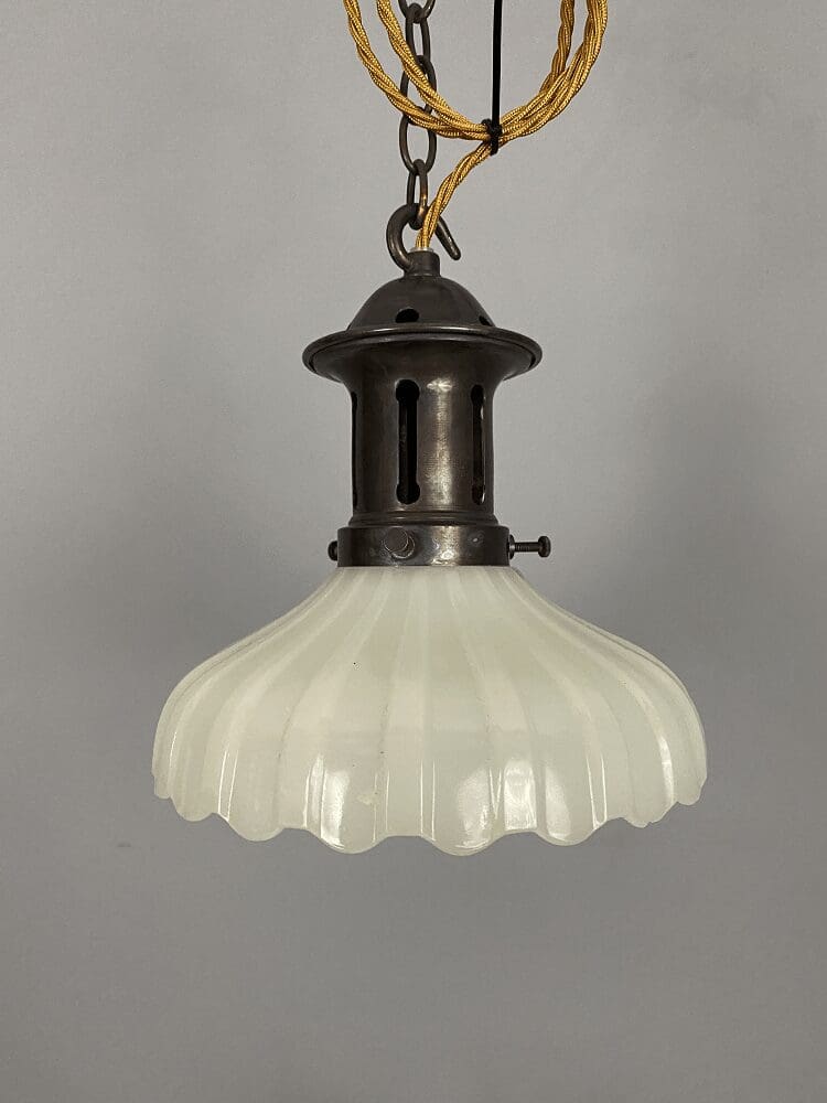 Small Moonstone Coolie Pendant Light (18148) | Ashby Lighting