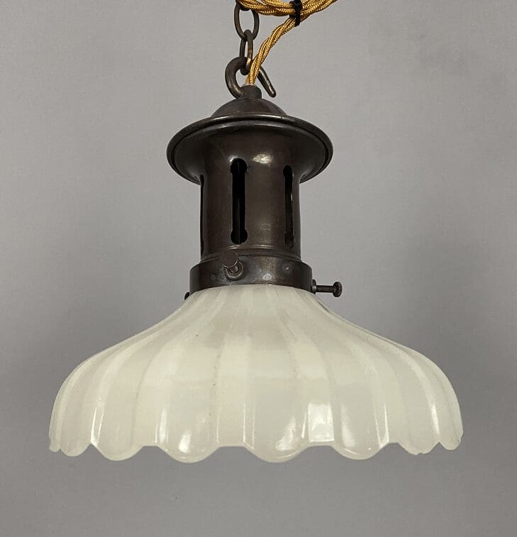 Small Moonstone Coolie Pendant Light (18148) | Ashby Lighting
