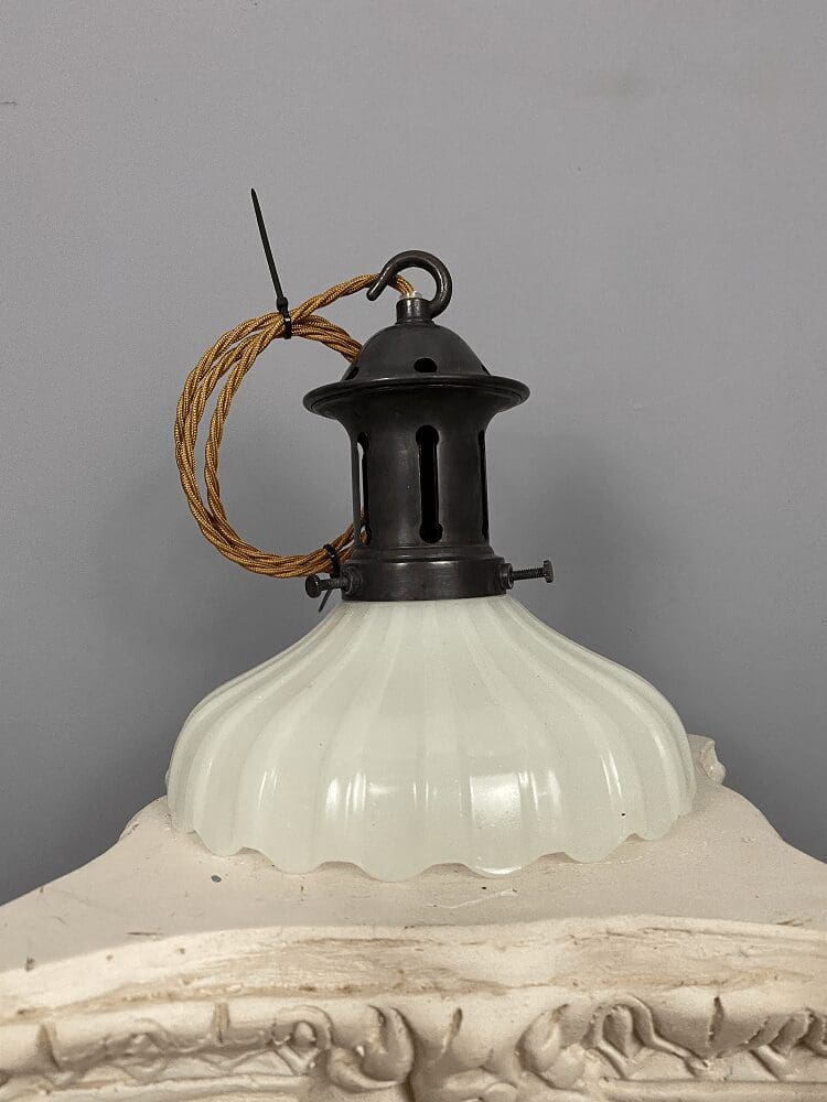 Small Moonstone Coolie Pendant Light (18148) | Ashby Lighting