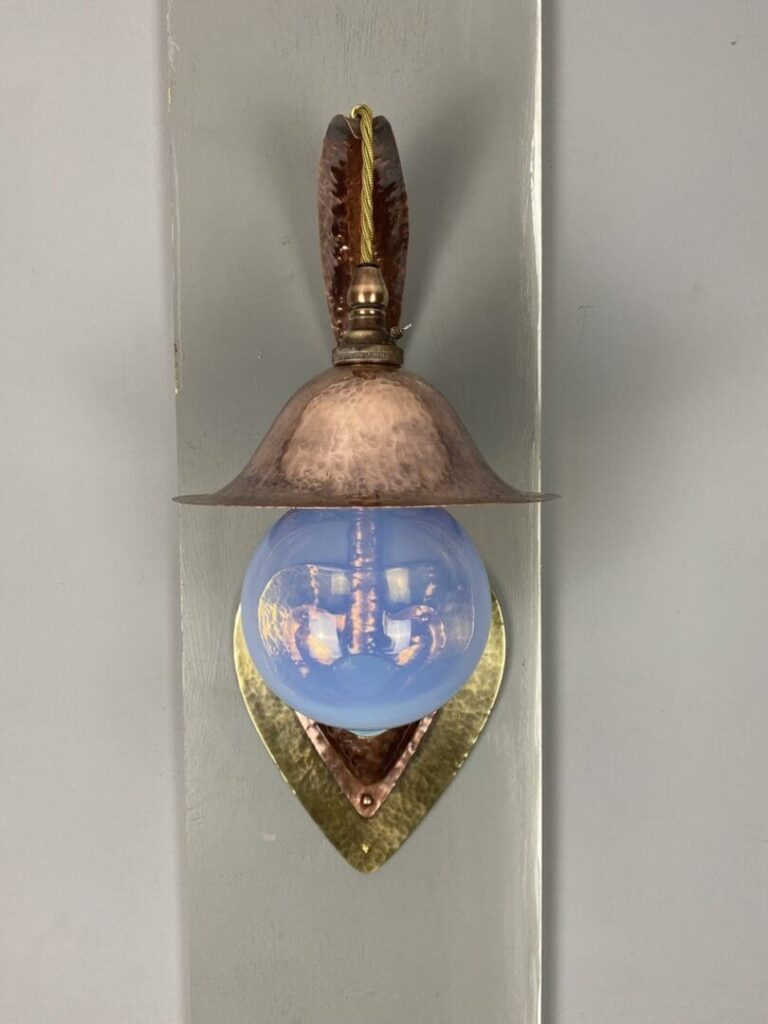 Hand Made Arts and Crafts Wall Light With Ruskin | Ashby Lighting