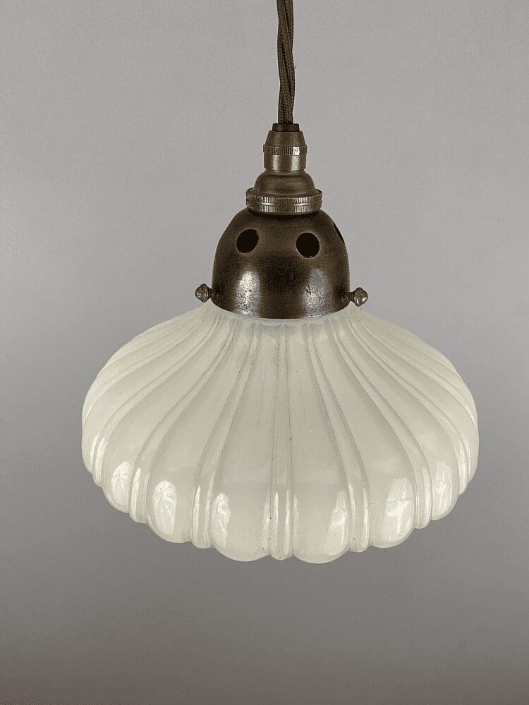 Small Moonstone Coolie Pendant Light (32134) | Ashby Lighting