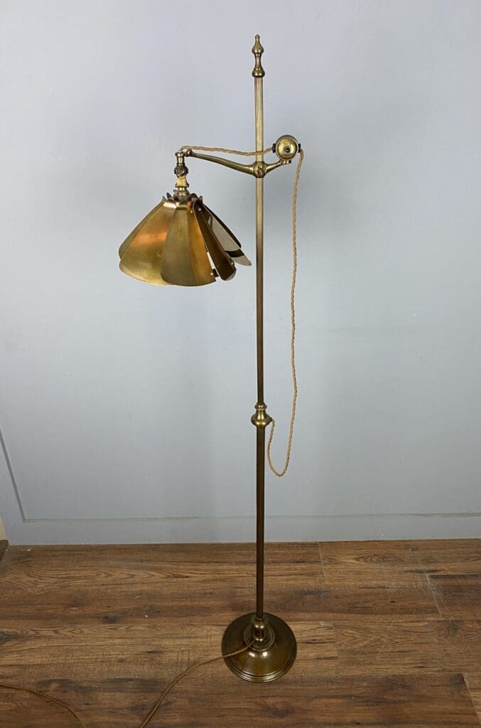 WAS Benson Side Arm Floor Lamp with Reflector Shade