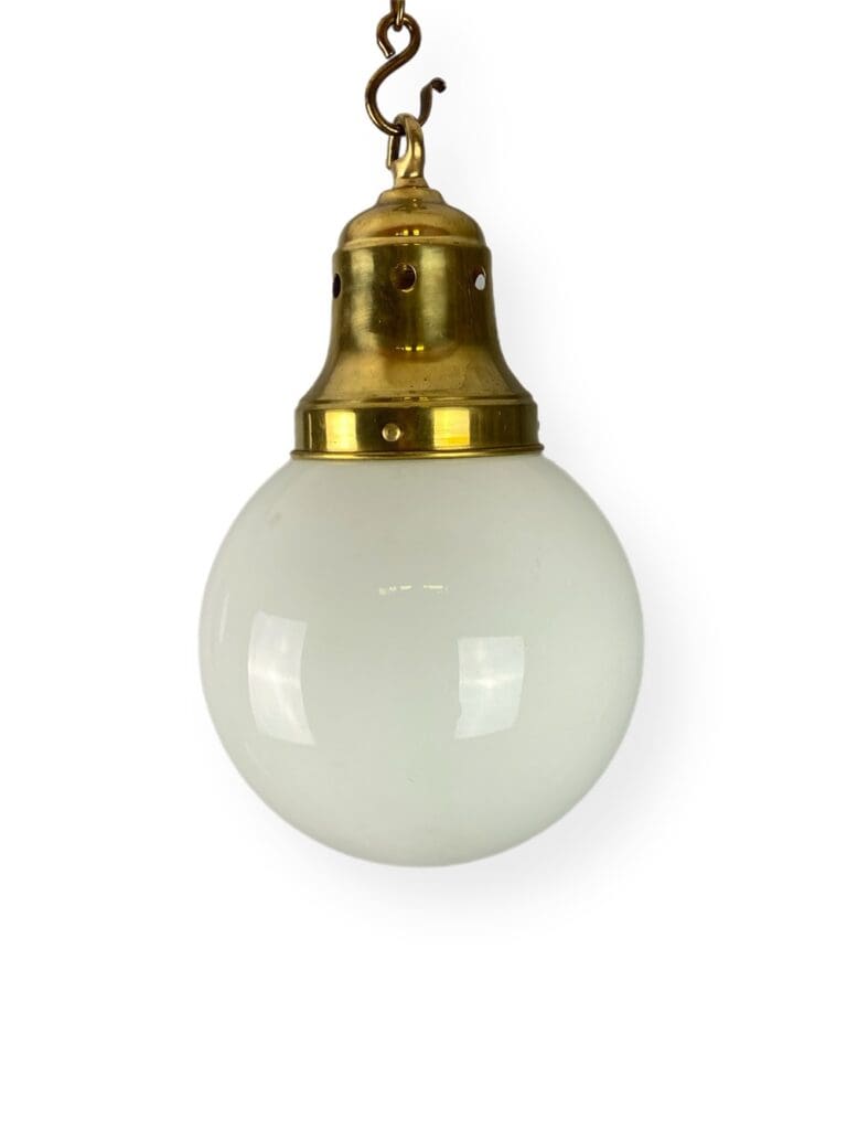 Small Opaline Glass Globe Pendant Light | Ashby Lighting