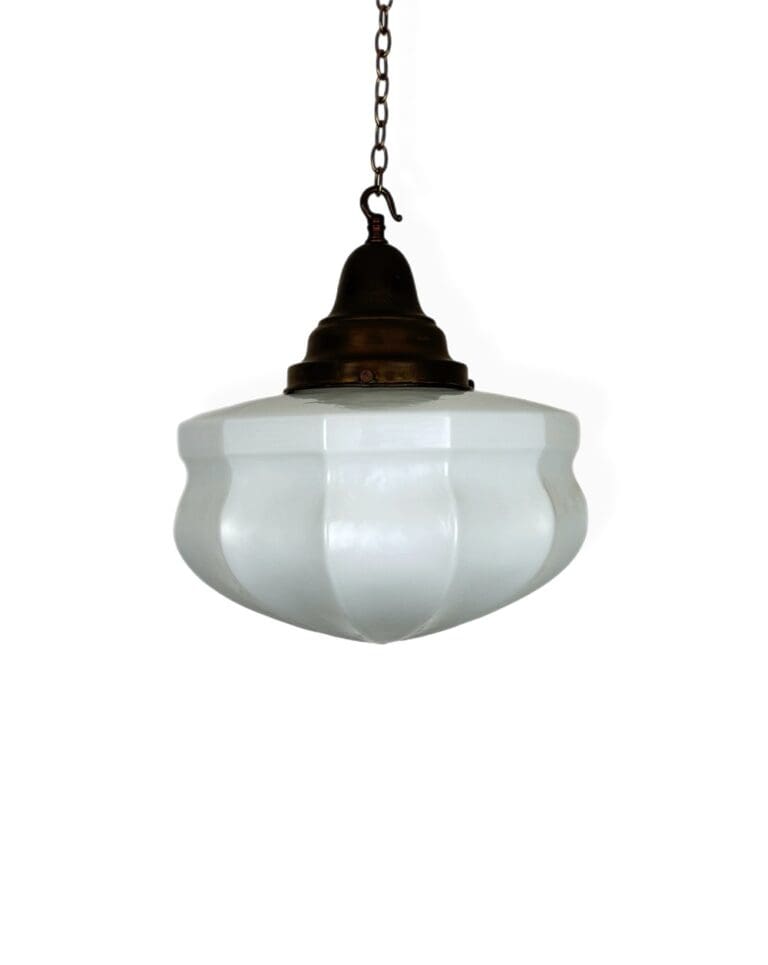 Edwardian Opaline Glass Pendant Light | Ashby Lighting